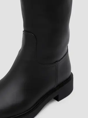 GIANVITO ROSSI Ascott Leather Knee-high Boots