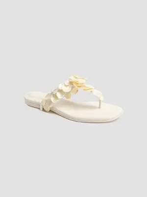 Simkhai Elin Shell-beaded Leather Sandals