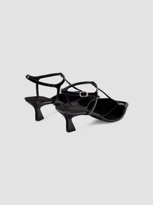 STUART WEITZMAN Vinnie 50mm Patent Leather T-strap Pumps