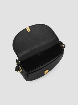 DEMELLIER Sienna Saddle Grain Leather Crossbody Bag