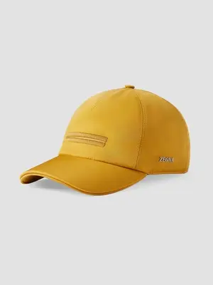 Zegna Microfiber Motorin Baseball Cap - Yellow