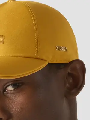 Zegna Microfiber Motorin Baseball Cap - Yellow