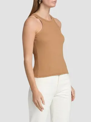 A.L.C. Dean Stretch-jersey Crewneck Tank Top