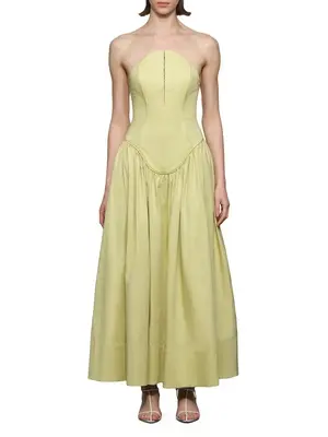 ET OCHS Camille Stretch-cotton Strapless Maxi Dress