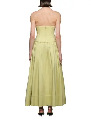 ET OCHS Camille Stretch-cotton Strapless Maxi Dress