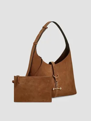 Strathberry Kite Suede Hobo Bag