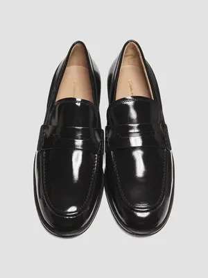 GIANVITO ROSSI George Patent Leather Penny Loafers
