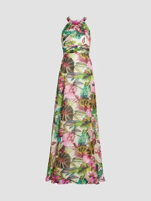 Rickie Freeman For Teri Jon Floral Chiffon Gown - Multi