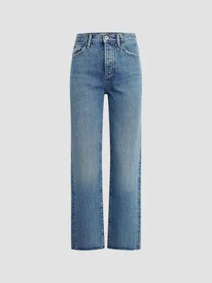 FAVORITE DAUGHTER Otto Stretch-cotton High Rise Straight-leg Jeans