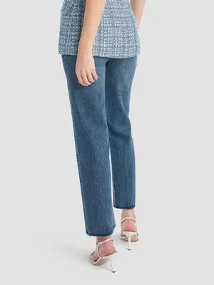 FAVORITE DAUGHTER Otto Stretch-cotton High Rise Straight-leg Jeans