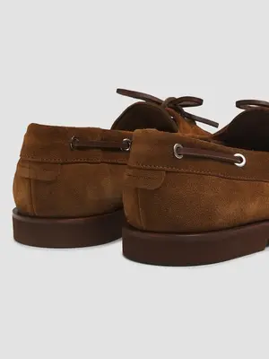 GIANVITO ROSSI Vandée Suede Boat Shoes