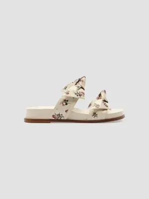 ALEXANDRE BIRMAN Maxi Clarita 35mm Floral Leather Sandals