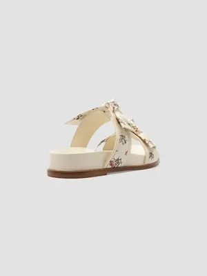 ALEXANDRE BIRMAN Maxi Clarita 35mm Floral Leather Sandals