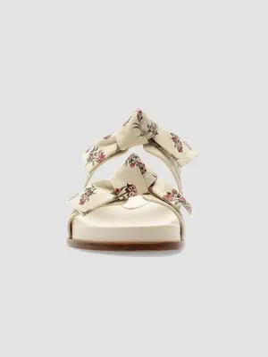 ALEXANDRE BIRMAN Maxi Clarita 35mm Floral Leather Sandals