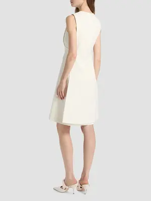 Rickie Freeman For Teri Jon Crepe Flower Print Minidress