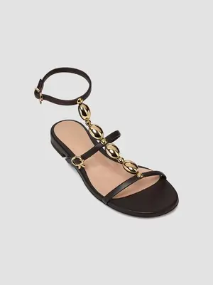 GIANVITO ROSSI Embellished Leather Sandals