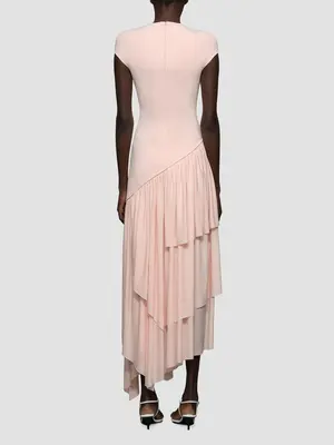 ET OCHS Elowen Asymmetric Knit Combo Maxi Dress
