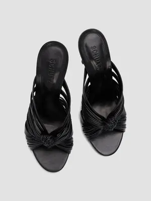 Schutz Gaya 100mm Knotted Leather Sandals