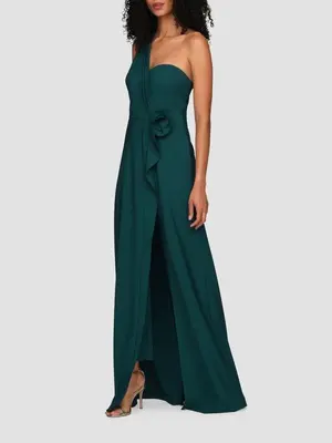 KAY UNGER Ruth One-shoulder Jumpsuit