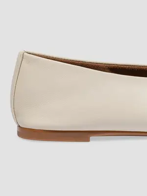 Bernardo Meredith Ballet Flats - Eggshell