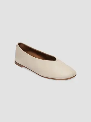 Bernardo Meredith Ballet Flats - Eggshell