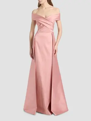 Rickie Freeman For Teri Jon Overskirt Mikado Gown