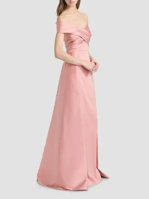 Rickie Freeman For Teri Jon Overskirt Mikado Gown