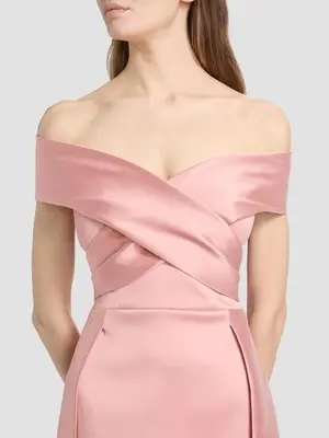 Rickie Freeman For Teri Jon Overskirt Mikado Gown