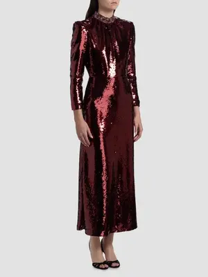 Saloni Jena Sequined Maxi Dress