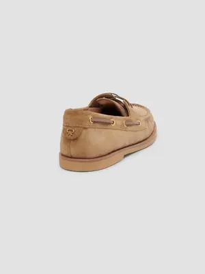 GIANVITO ROSSI Suede Loafers - Camel