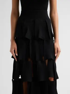 A.W.A.K.E. Mode A. W.a. K.e. Mode Knitted Multi-trapeze Maxi Skirt