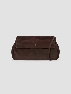 Staud Cy Oversized Suede Crossbody Bag