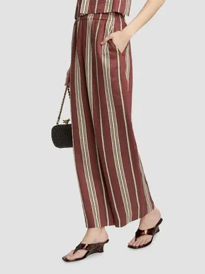 A.L.C. Tyler Striped Linen-blend Pants