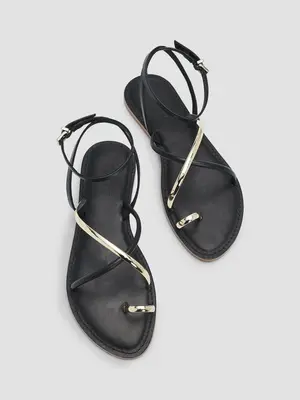 Schutz Valeria Leather Sandals
