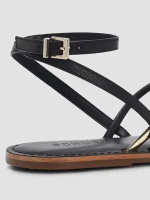 Schutz Valeria Leather Sandals