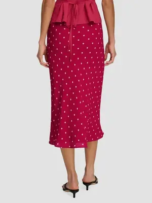 FAVORITE DAUGHTER The Jojo Polka Dot Midi-skirt