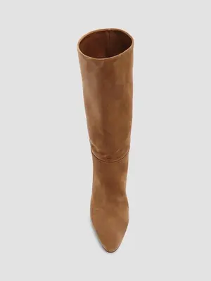 GIANVITO ROSSI 85mm Suede Stiletto Boots - Camel