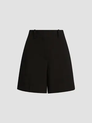A.L.C. Louis Linen-blend Shorts - Black