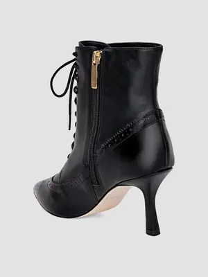 L'Agence Fayette 75mm Leather Ankle Boots