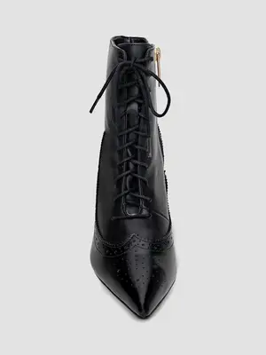 L'Agence Fayette 75mm Leather Ankle Boots