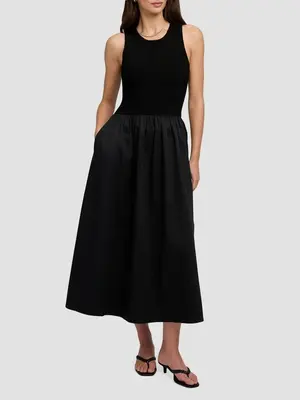 FAVORITE DAUGHTER The Lennon Ribbed Midi-dress