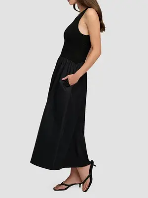 FAVORITE DAUGHTER The Lennon Ribbed Midi-dress