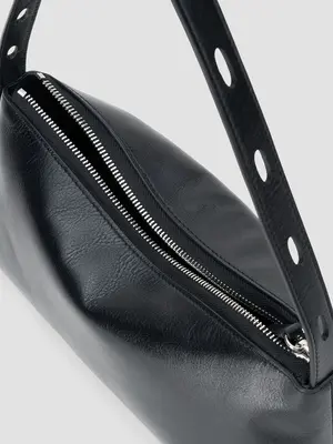 Staud Strada Leather Shoulder Bag - Black