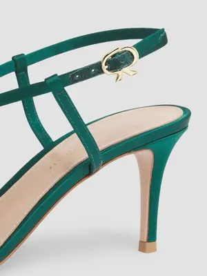 GIANVITO ROSSI 70mm Crepe Satin Sandals