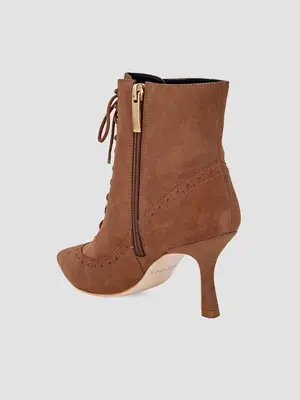 L'Agence Fayette 80mm Suede Booties