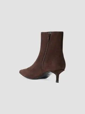 Staud Sebastian Suede Kitten-heel Ankle Boots