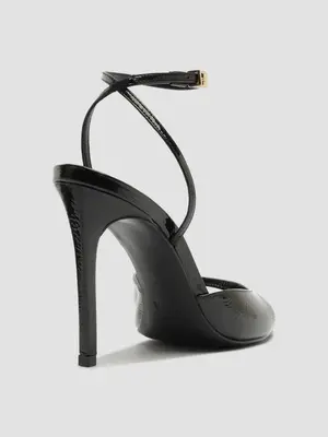 Schutz Arlette 105mm Patent Leather Sandals