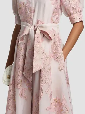 Rickie Freeman For Teri Jon Brocade Shirtwaist Gown