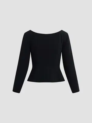 FAVORITE DAUGHTER The Reveal Tailored Peplum Blazer