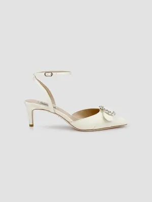 Badgley Mischka Odesza 50mm Crepe Pumps - Yellow